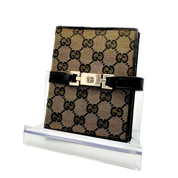Gucci | Bags | Authentic Gucci Jackie Agenda Planner Canvas Brown ...